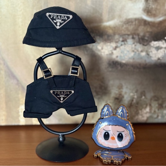 Labubu | Accessories | Labubu Black Fashion Prada Outfit 36 Degree ...